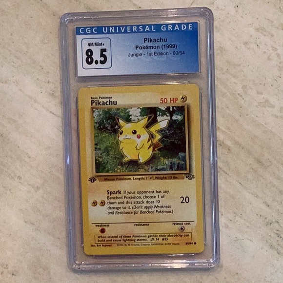 Pokemon | Other | Pokemon Pikachu St Edition 1999 Jungle 664 Cgc 85 ...